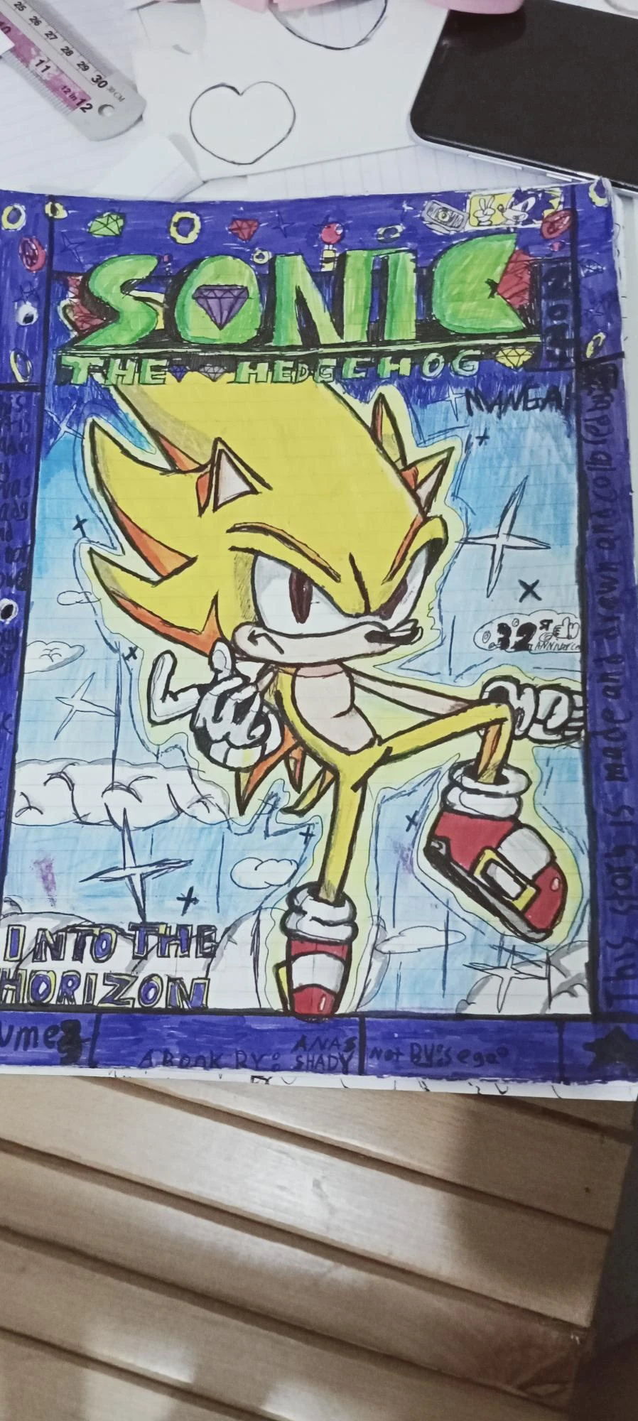 hi guys I tried to make a fan-made sonic comic story from several days ...