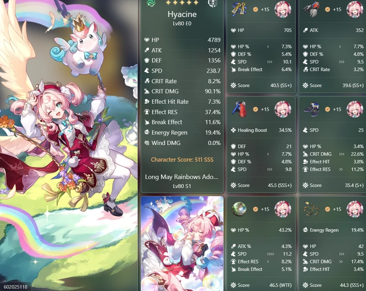 been a while but finally finished my Hyacine build | Fandom