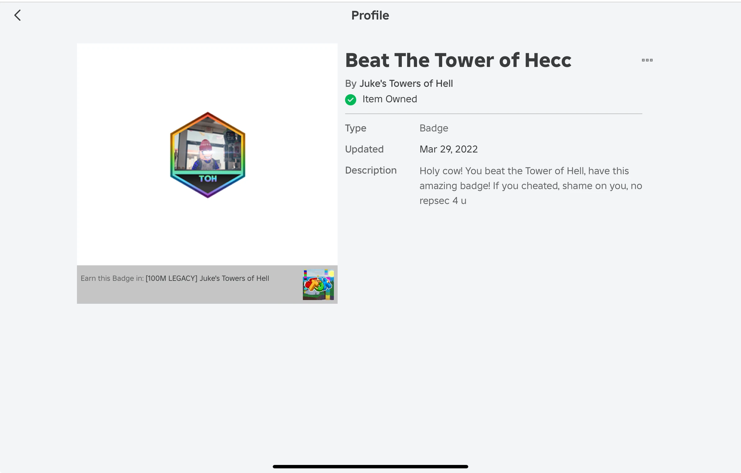 I beat tower of hecc | Fandom