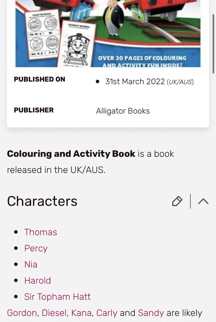 Characters in colouring and activity book | Fandom