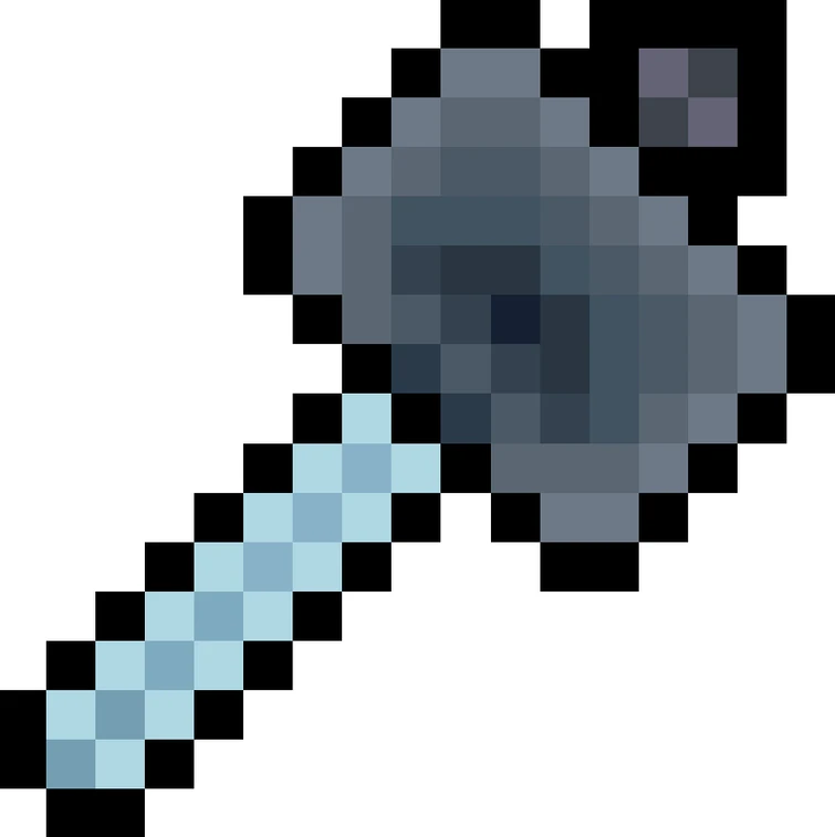 Pixel art of a Mace | Fandom