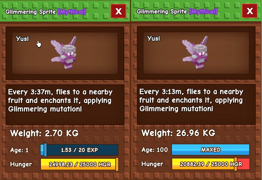 Glimmer Sprite level 1 vs 100 | Fandom