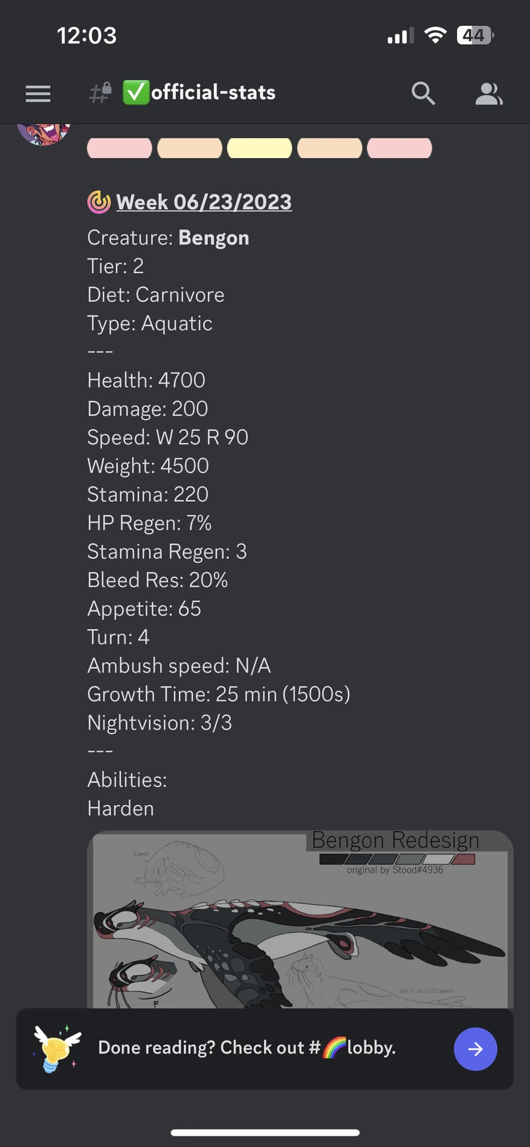 Bengon redesign finalized stats | Fandom