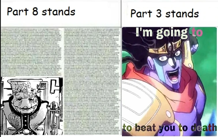 Part 3 Stands Versus Part 8 Stands | Fandom
