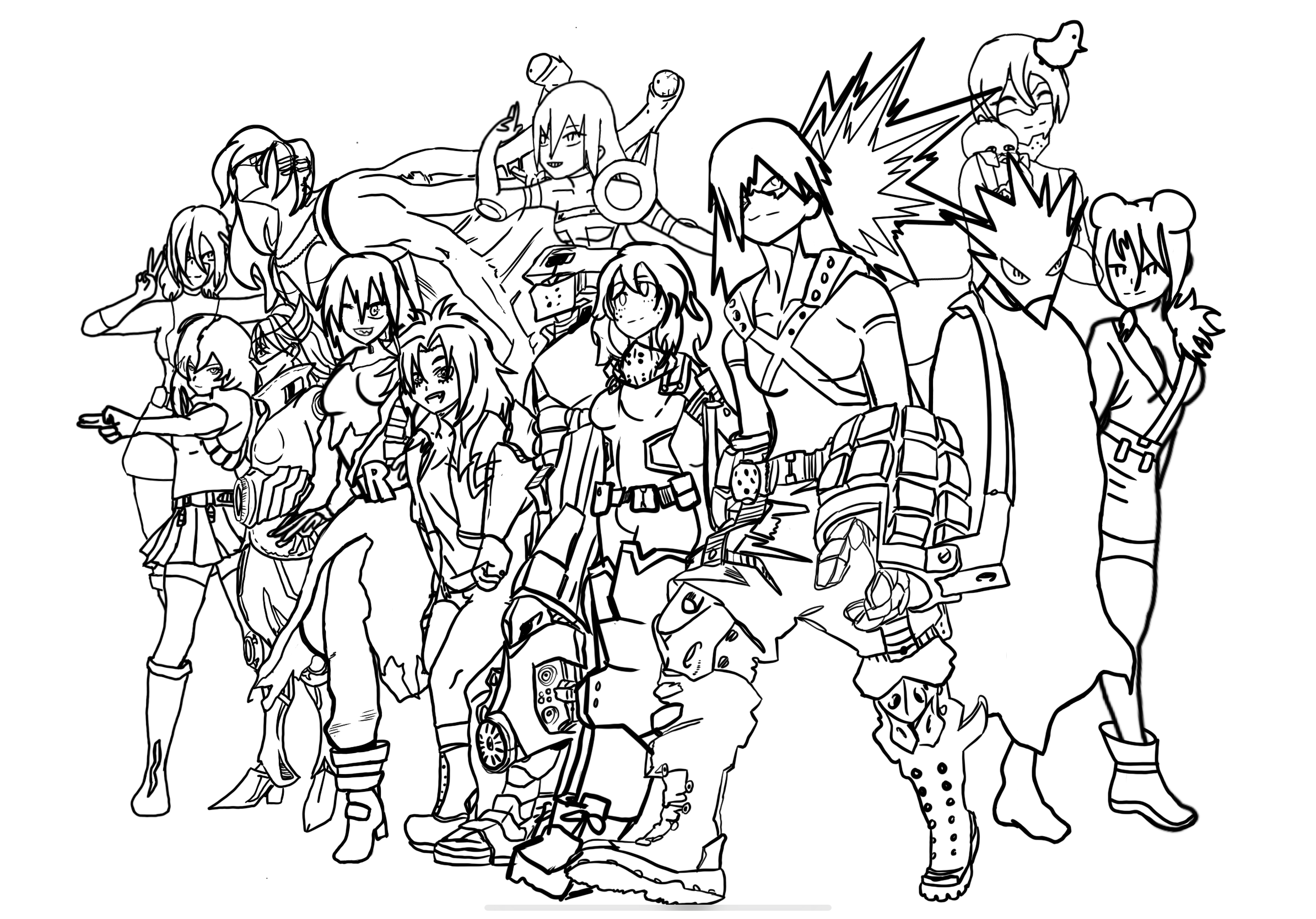5 And A Half Hours Of Work To Draw This Here s All The Boys In 1A not