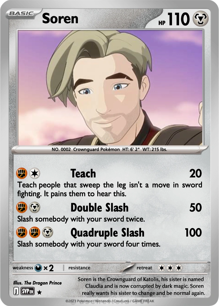 Soren Pokemon Card | Fandom