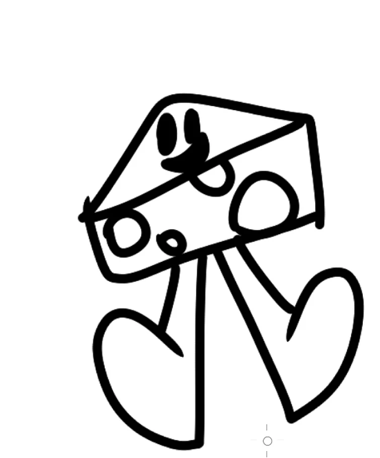 Can "Little Cheese" can be part of BFDI? can someone draw legs on him ...