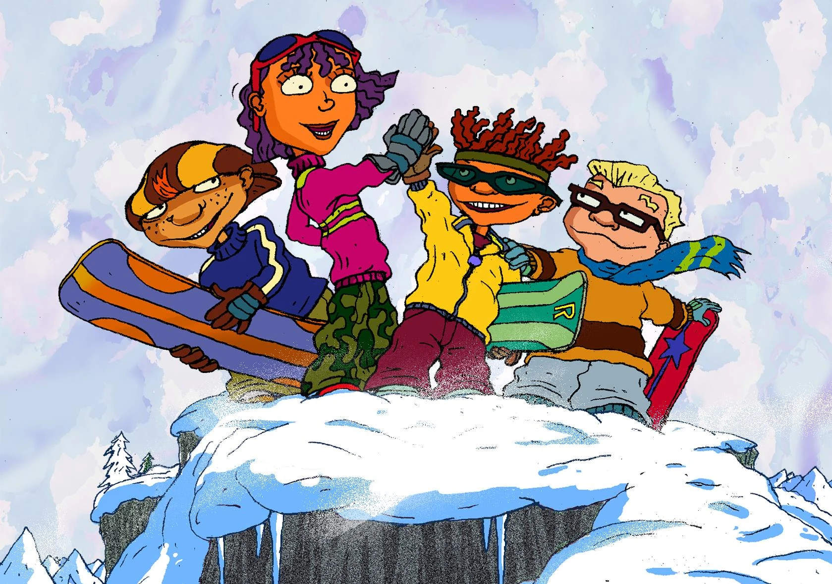 Twister, Reggie, Otto and Sam with Rocket Power. | Fandom