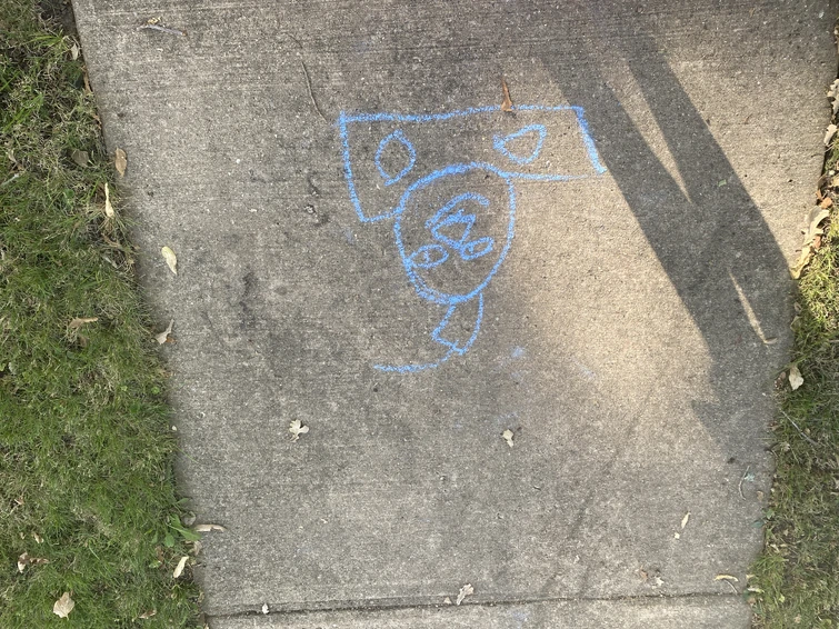 Look at my moms beautiful chalk drawing of Thomas! | Fandom