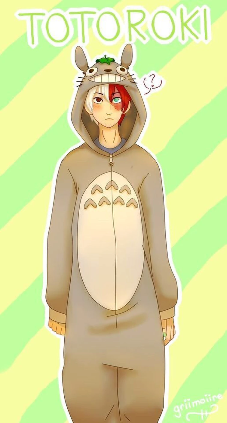 Found Some cute pictures of todoroki deku and bakugo in a onesie (art ...