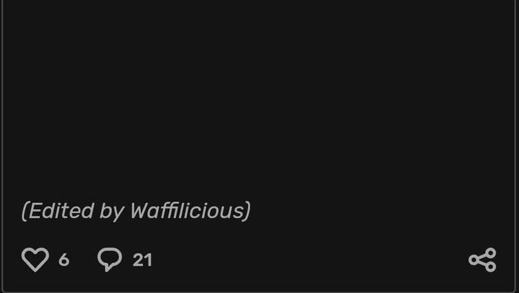 I hate how my post barely got any attention. | Fandom