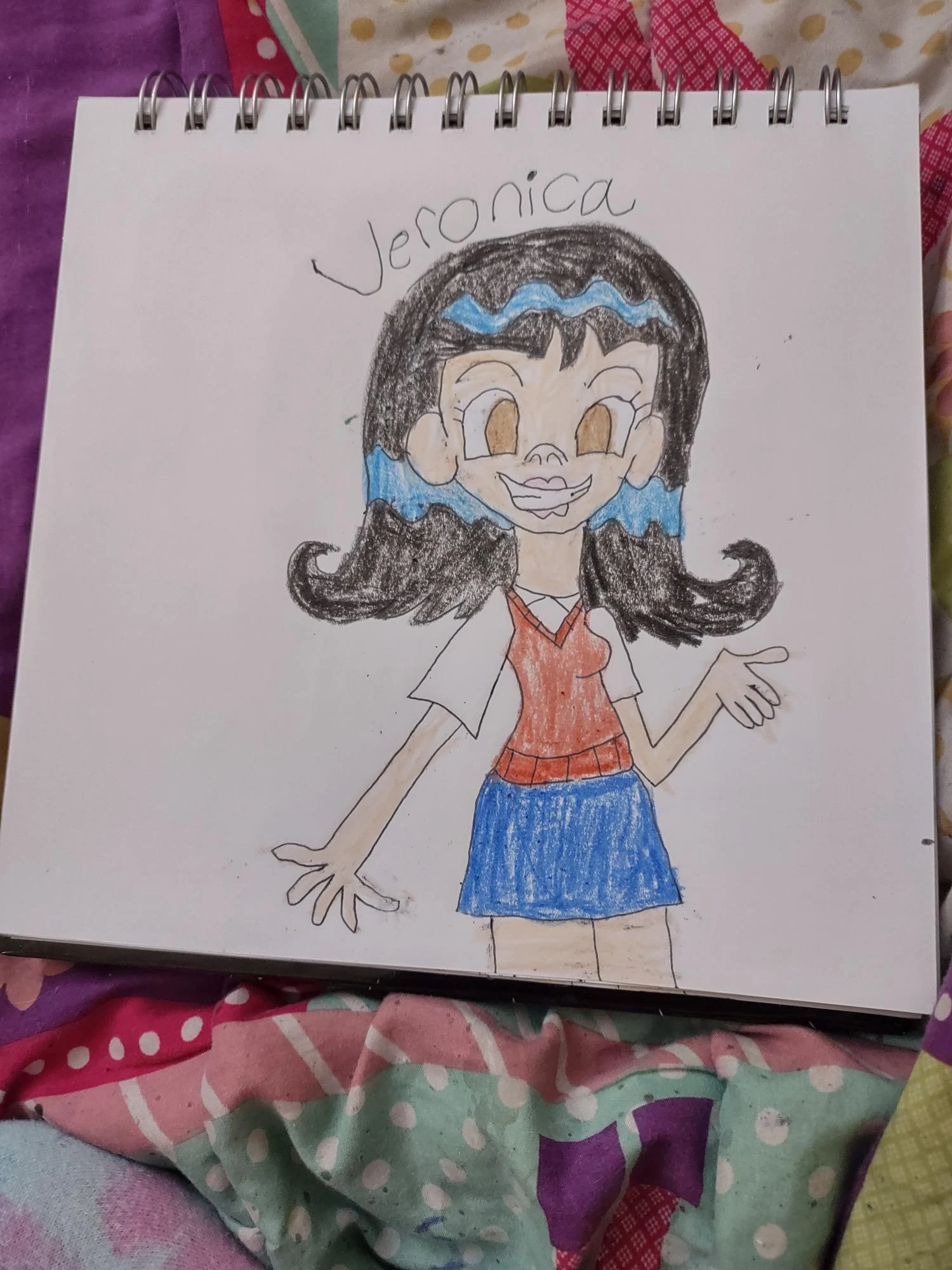 I was bored, so I decided to draw the comic version of Veronica. | Fandom