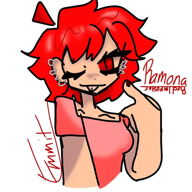 that one Ramona drawing i made, but i remade it | Fandom