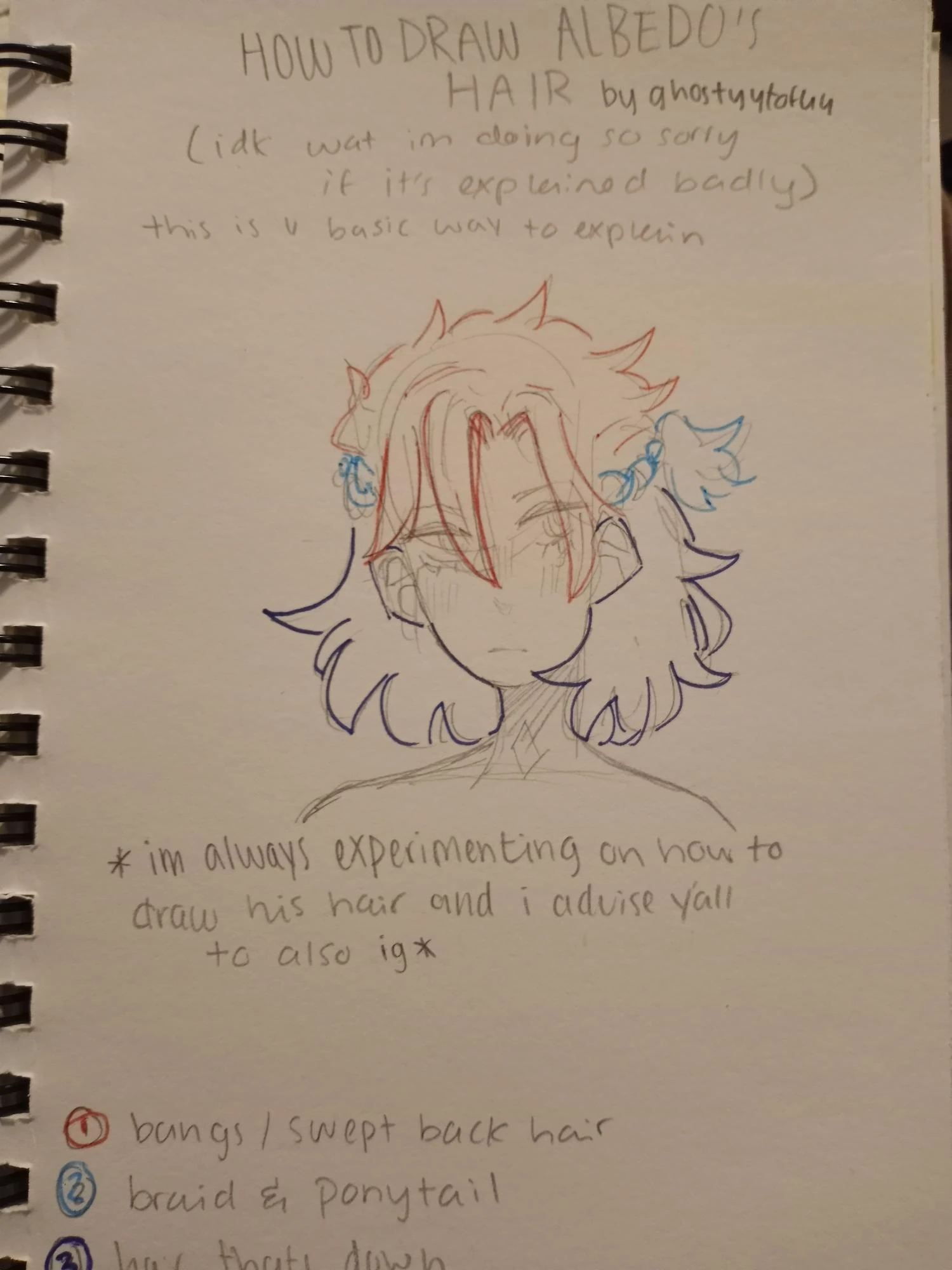 albedo hair "tutorial" | Fandom