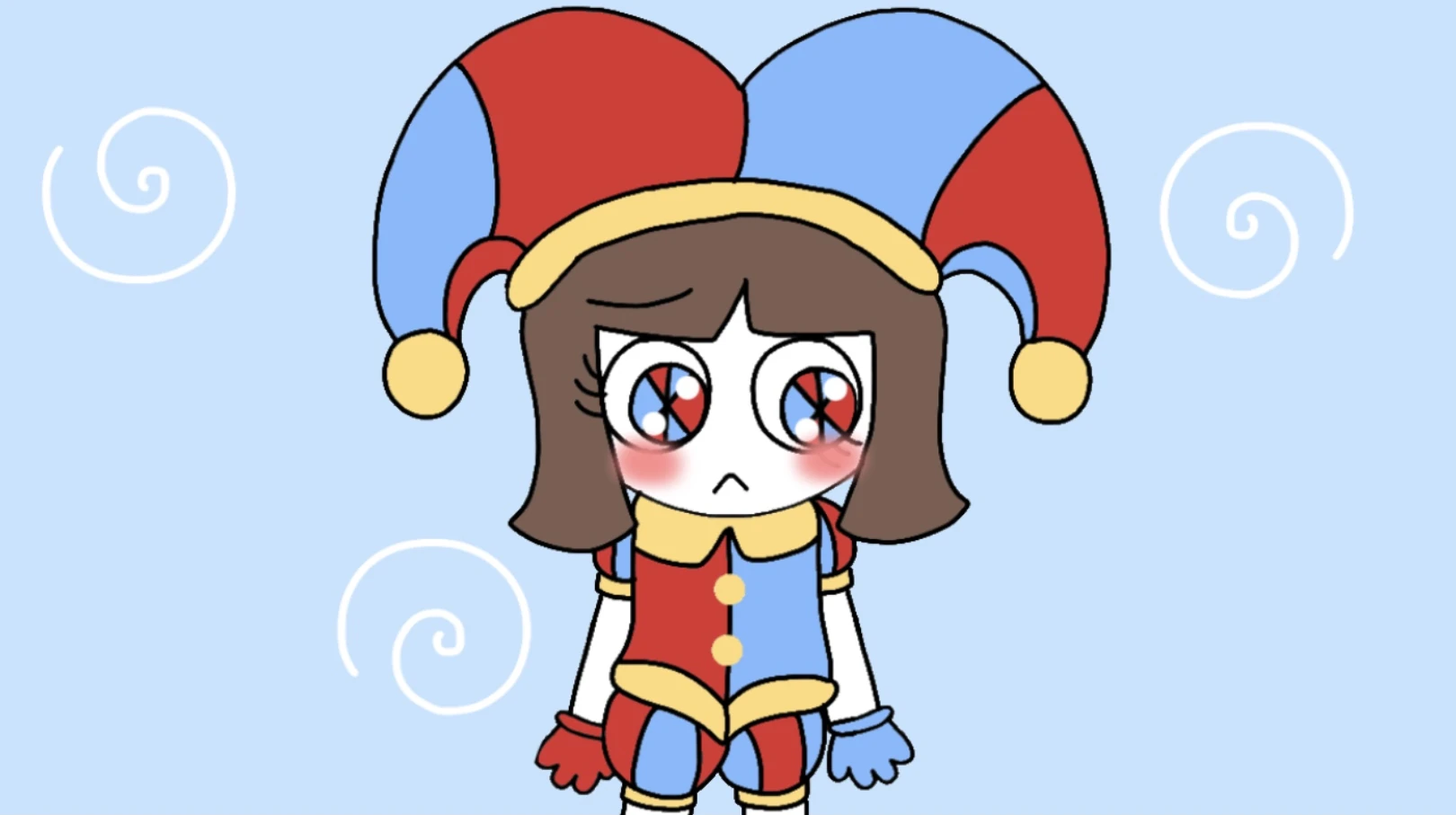 A redraw of my first drawing of Pomni | Fandom