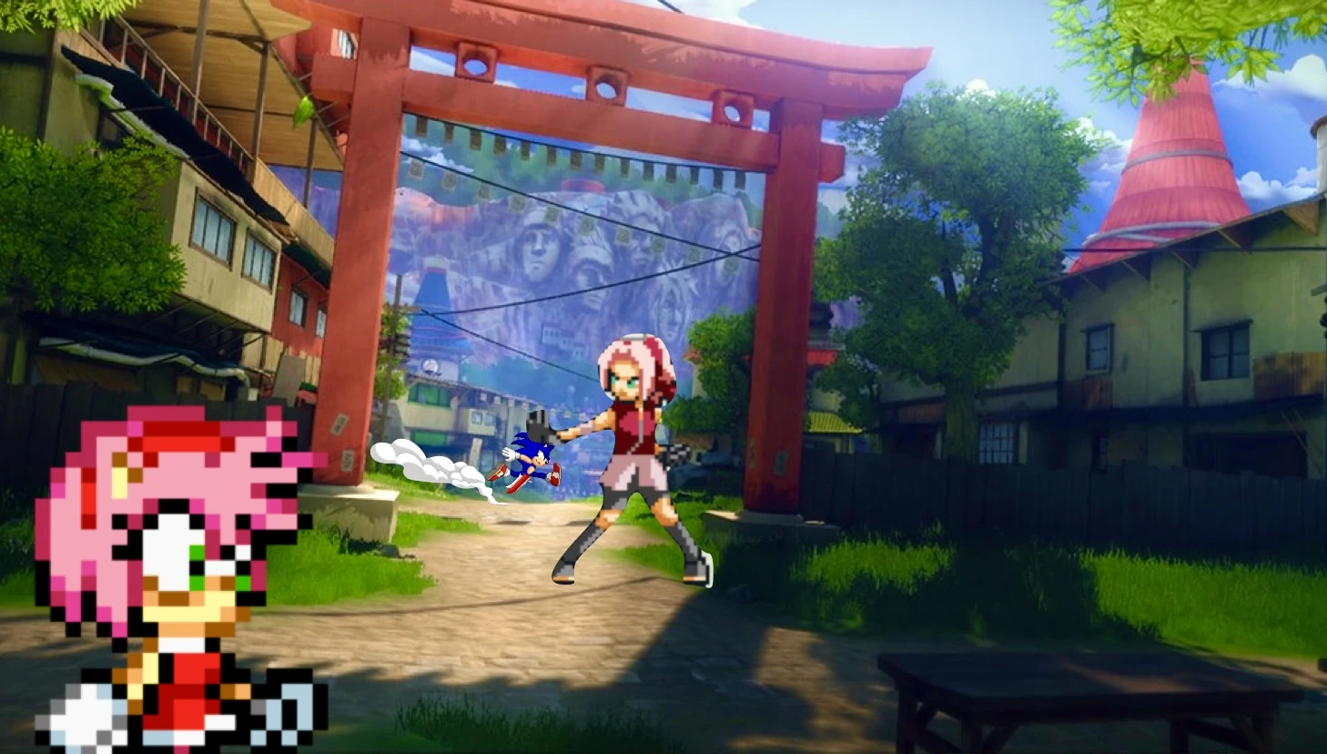 Amy Rose vs Sakura Haruno Sprite art: Thoughts | Fandom