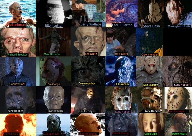 Finding all the Jason actors | Fandom