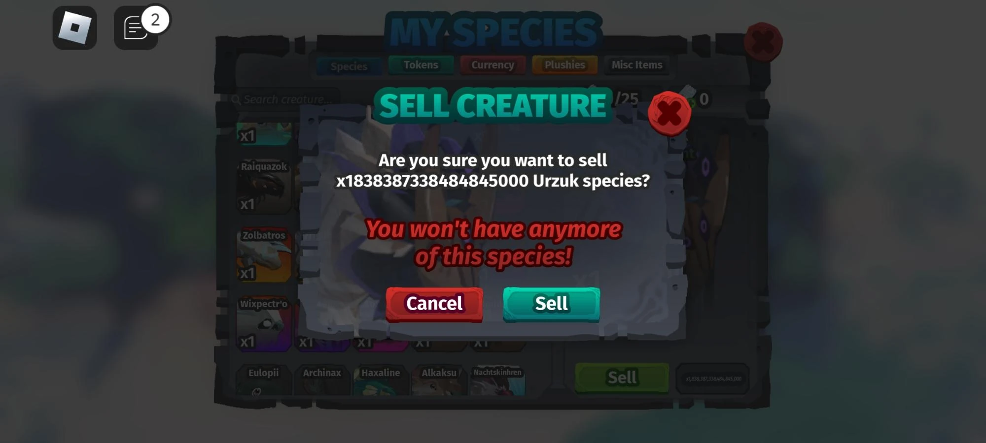 I'm gonna make Urzuk the rarest species in CoS | Fandom