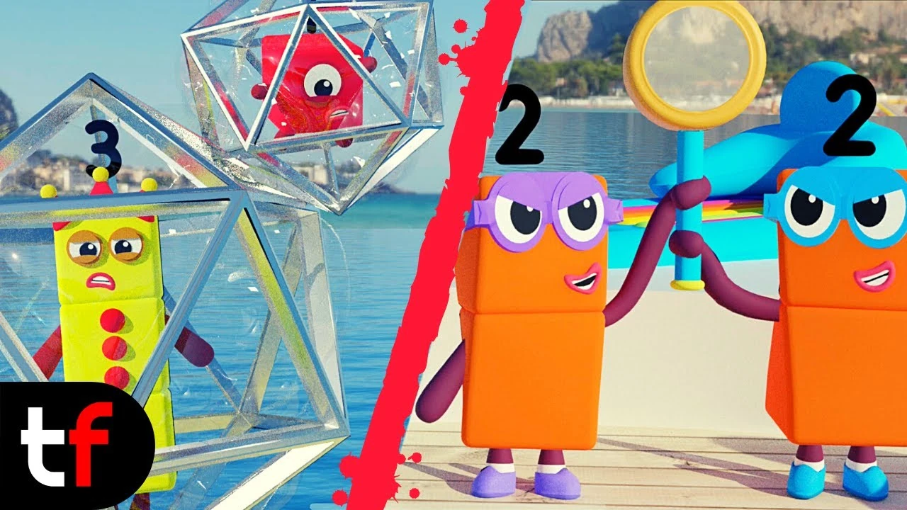 There’s an animation of numberblocks 1 and 3 gets trapped inside a ...