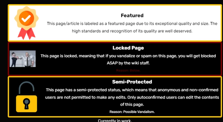 Why the locked page template is shit | Fandom