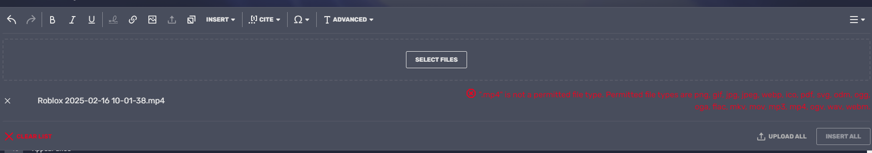 mp4 upload errror | Fandom