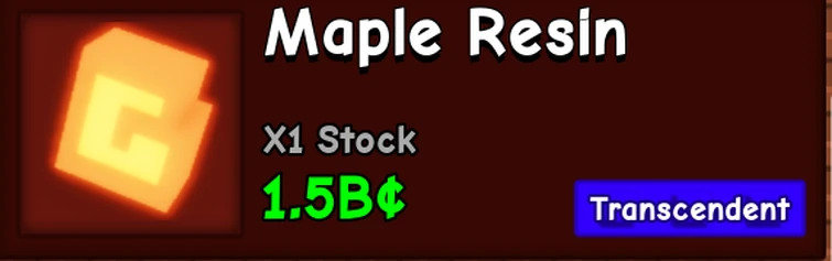 omg... i got the maple resin :D | Fandom
