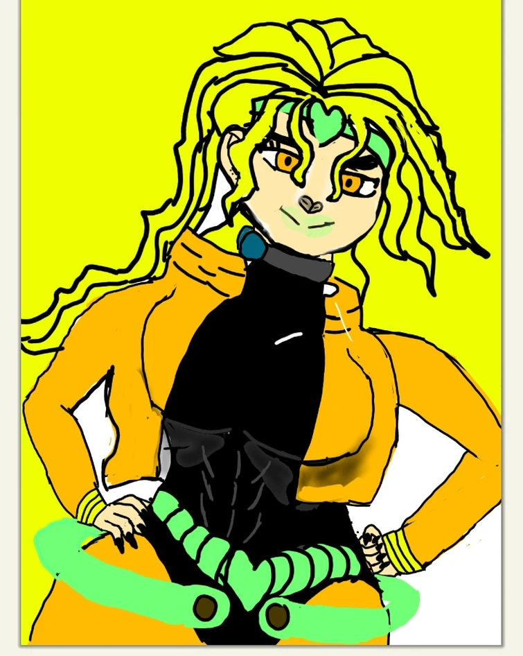 Female dio (F in reply because its my first time drawing an anime girl ...