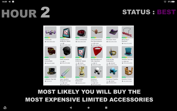 If you get infinite Robux in Roblox (Timeline) | Fandom