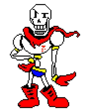 how to draw papyrus from undertale step by step
