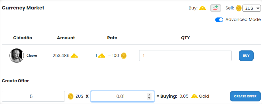 Currency Market | Eclesiar Wiki | Fandom