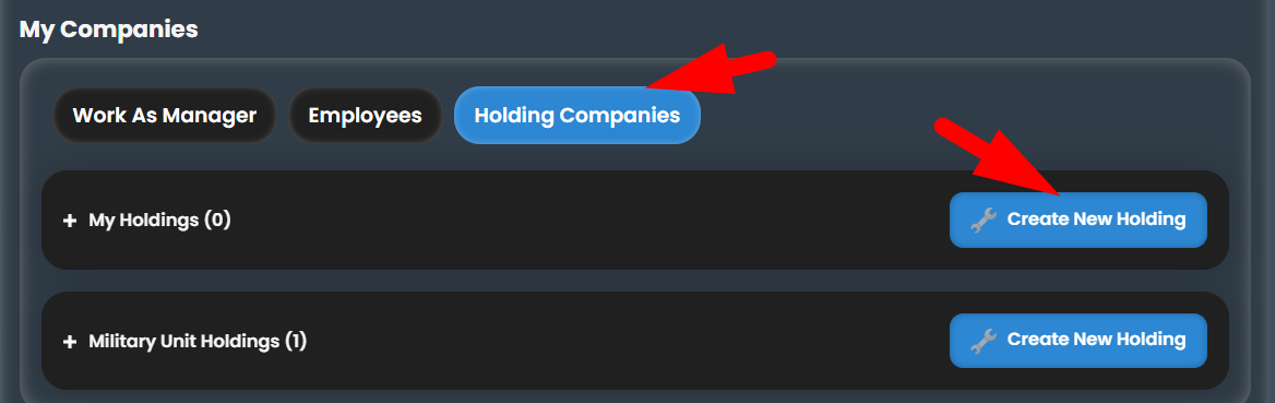 Holding/Stock Companies | Eclesiar Wiki | Fandom