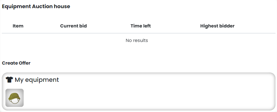 Equipment Auctions | Eclesiar Wiki | Fandom