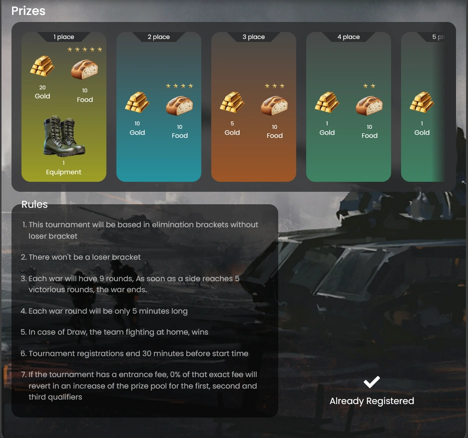 Tournaments | Eclesiar Wiki | Fandom