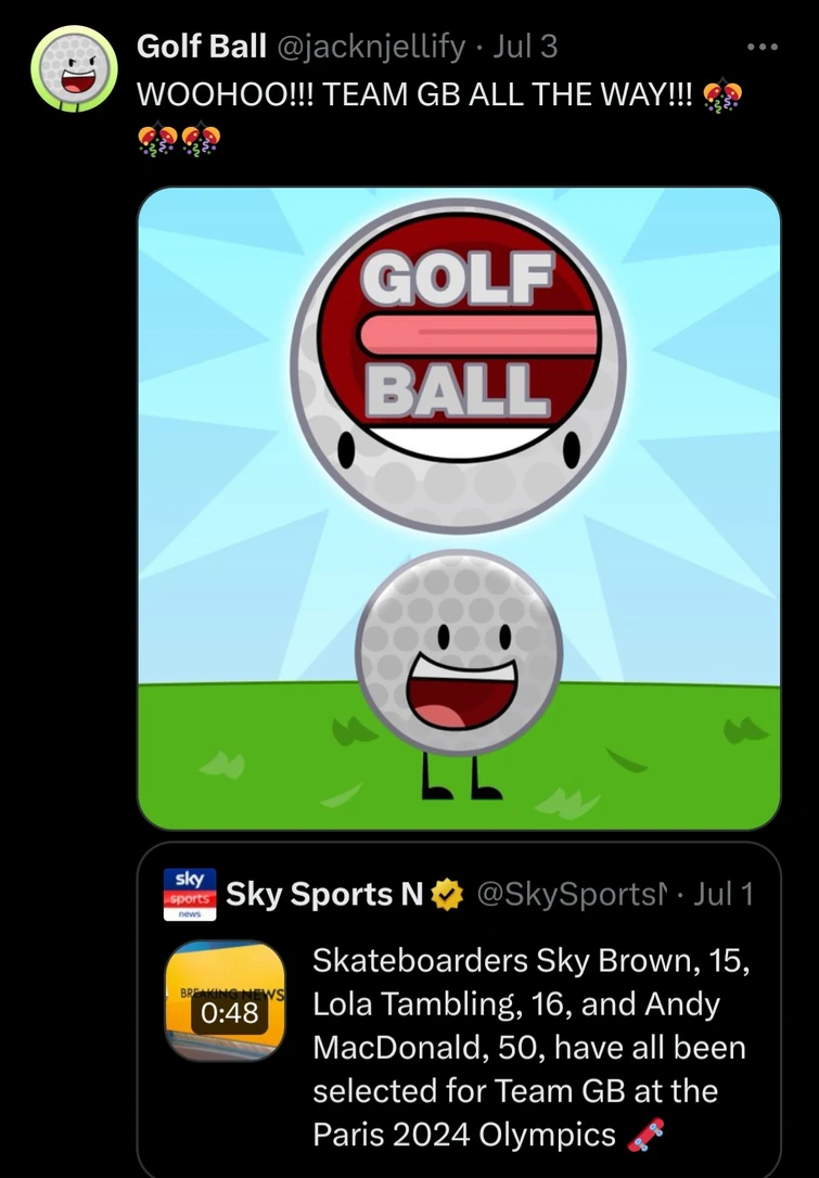 This image so much better considering the golf ball takeover | Fandom