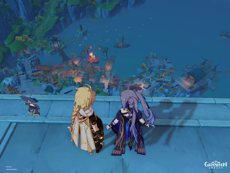 Decided to take a few photos of one of my ships (Keqing x Aether) | Fandom