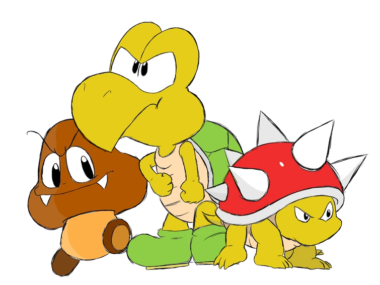 Goomba, Koopa Troopa, and Spiny | Fandom