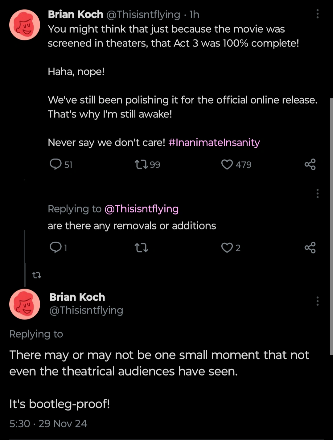 YouTube release for II18 *might* have a new scene. | Fandom