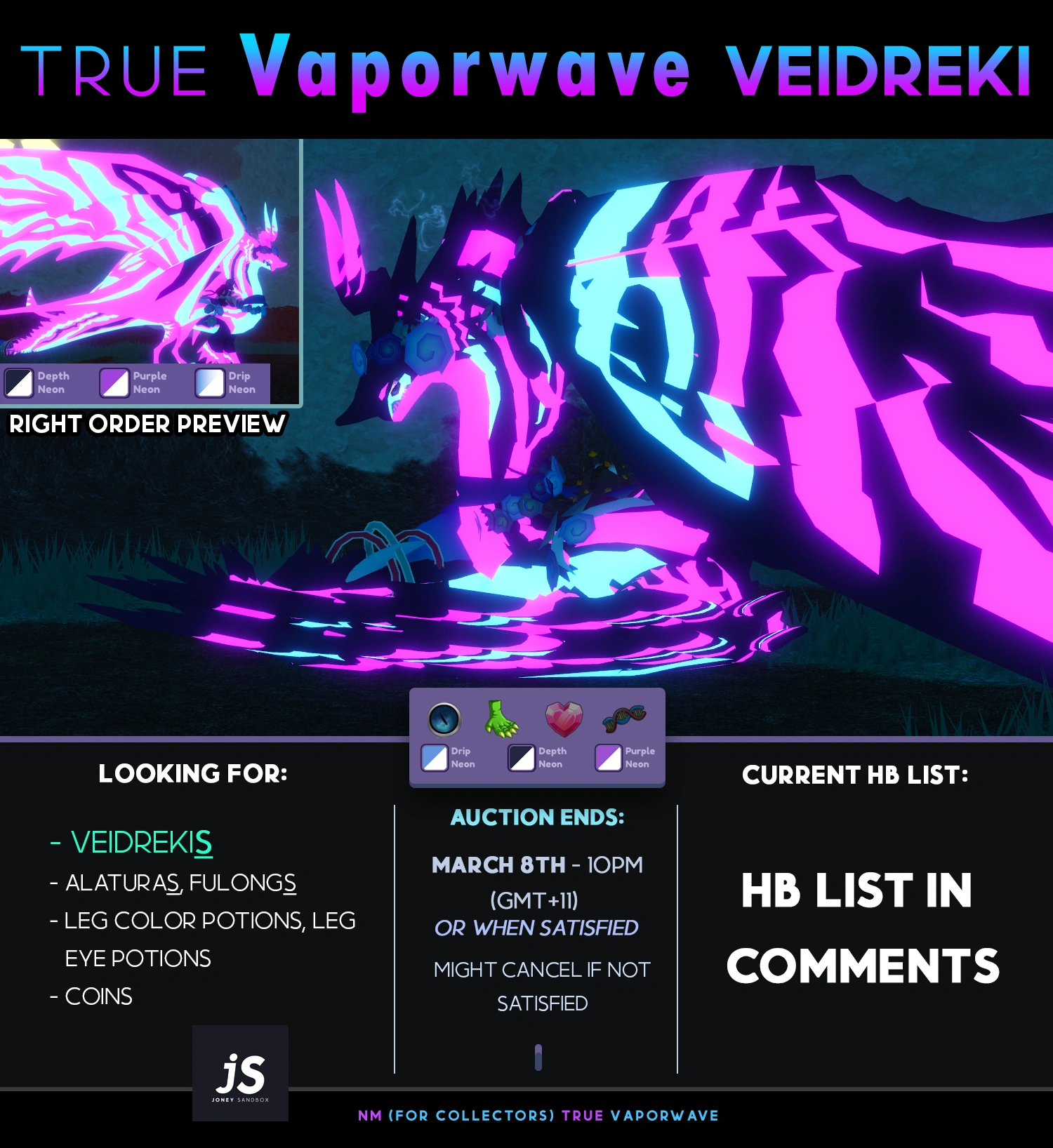 Auctioning NM True Vaporwave Veidreki | Fandom