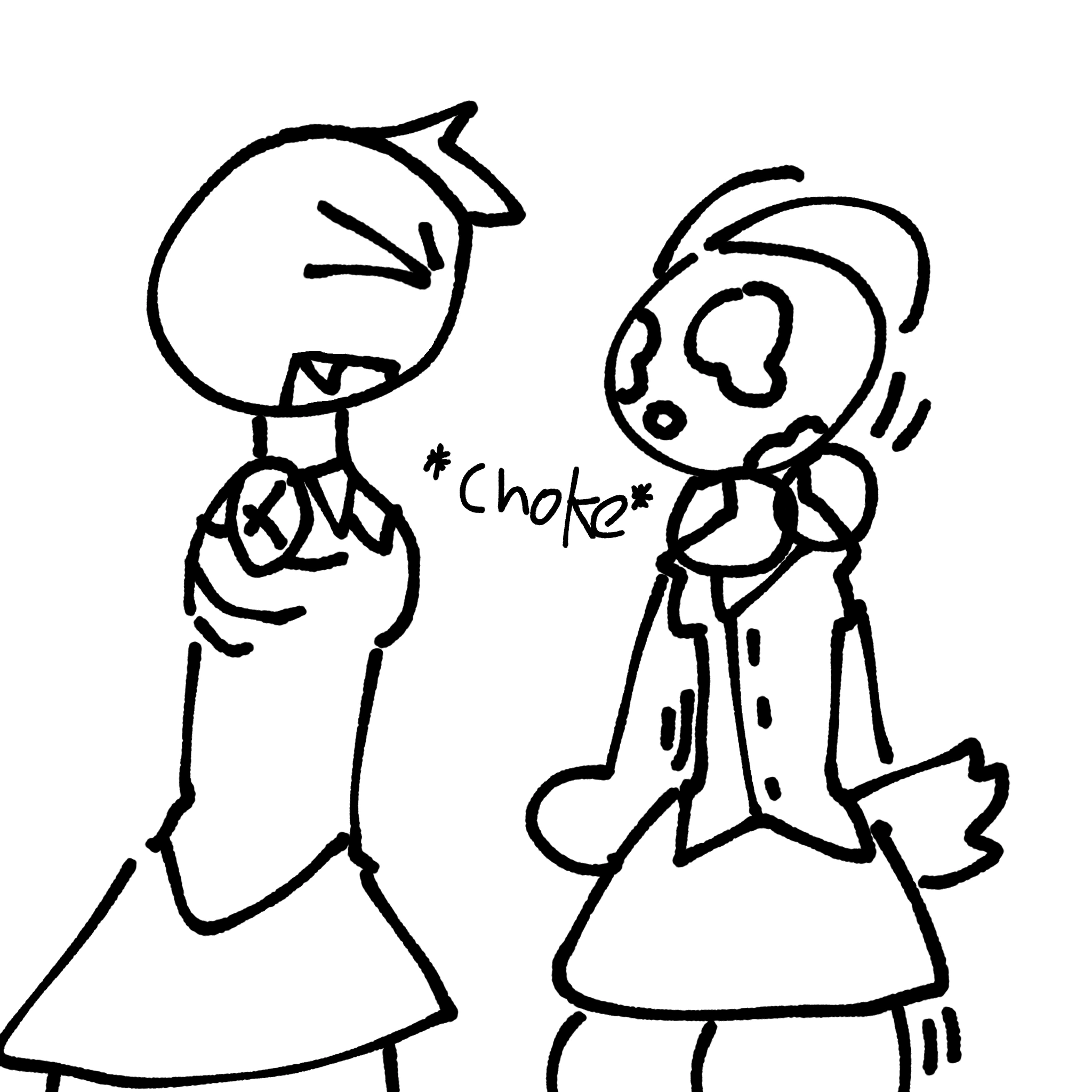 shit version of a drawing I did for the one story I was doing | Fandom