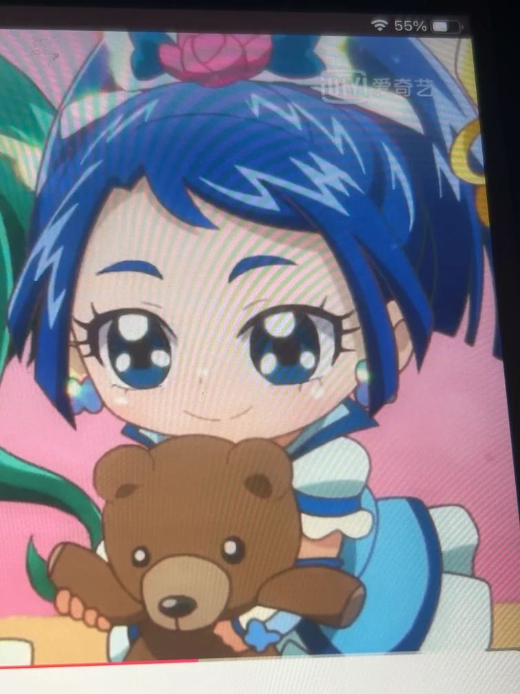 Baby cure aqua with a bear plush | Fandom