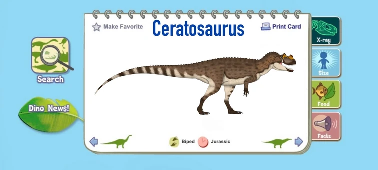 Ceratosaurus Dinosaur Train Field Guide | Fandom