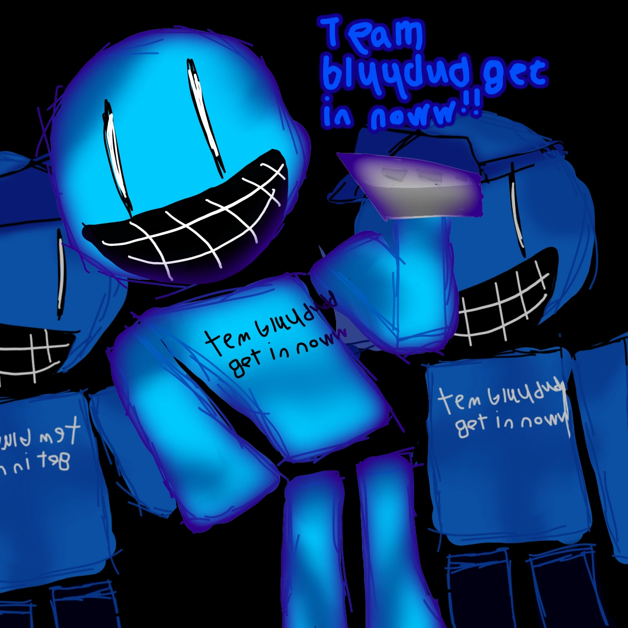 blue dude art | Fandom