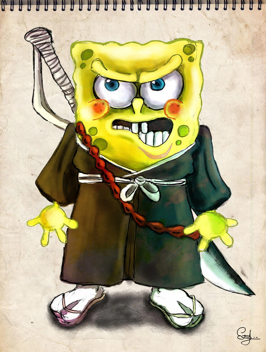 I found this cursed fanart of SpongeBob as a Soul Reaper/Shinigami | Fandom