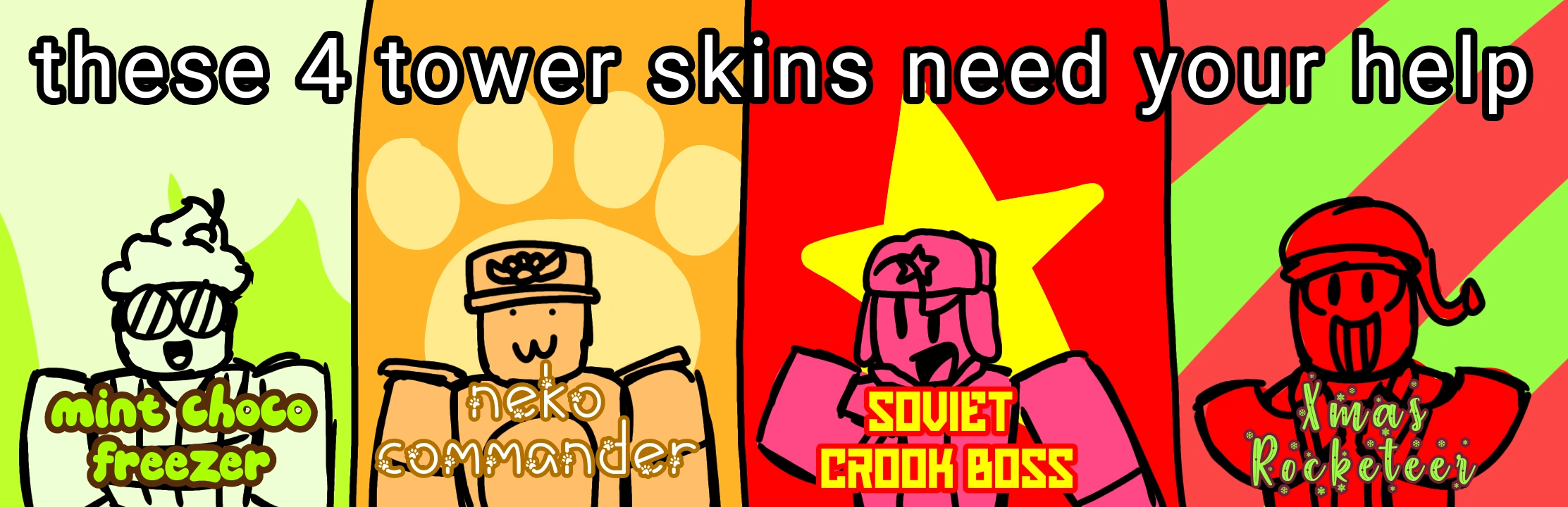 these 4 tower skins need your help (post 2) | Fandom