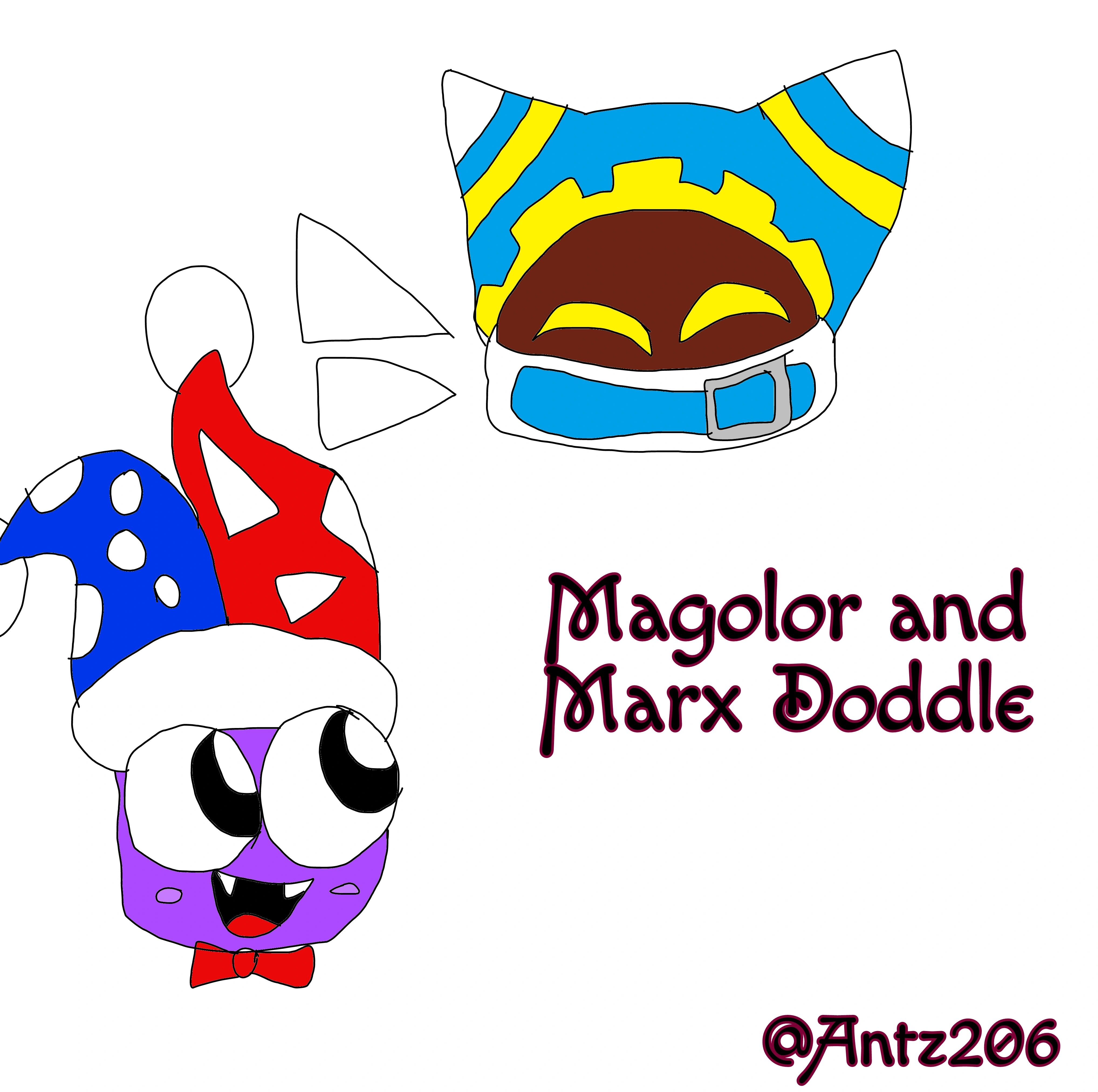 Here's the doodle drawing of Magolor and Marx | Fandom