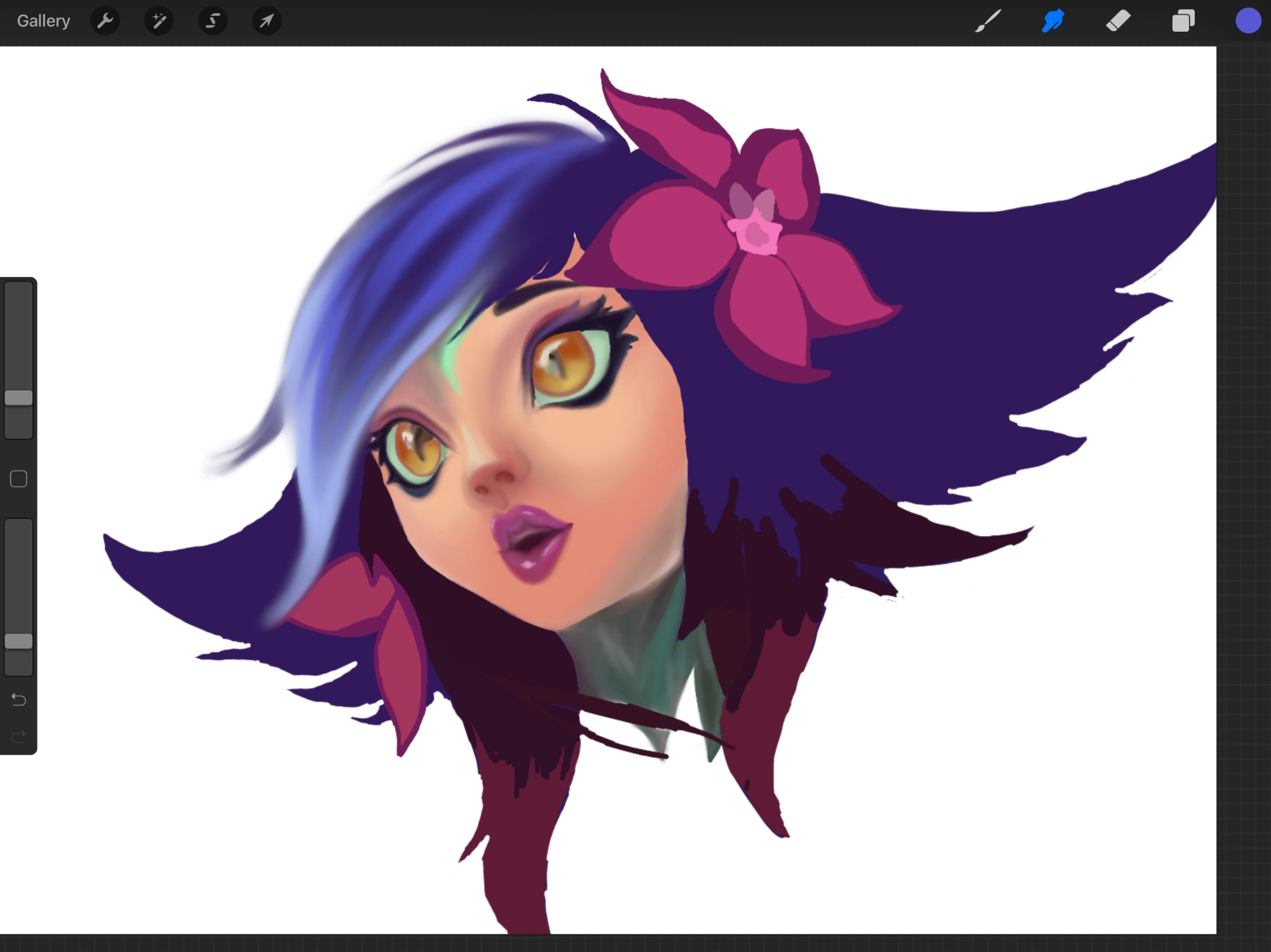 Been working on drawing neeko on procreate | Fandom