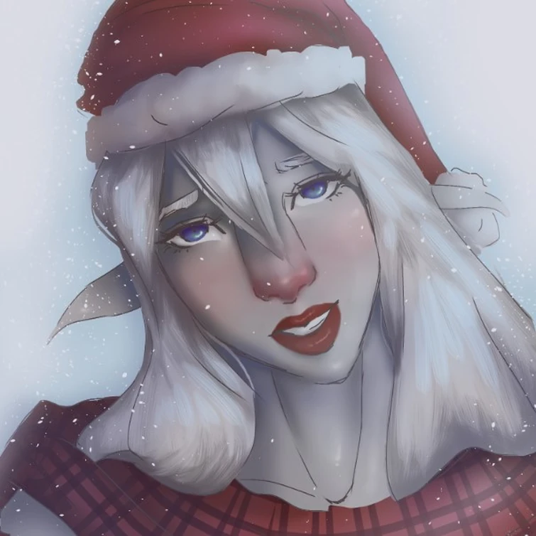 Made myself a christmas pfp for my journal! | Fandom