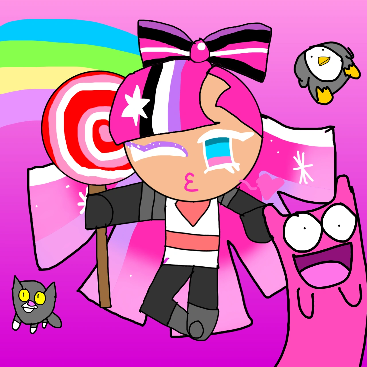 Shining glitter cookie as pink knight fan art | Fandom