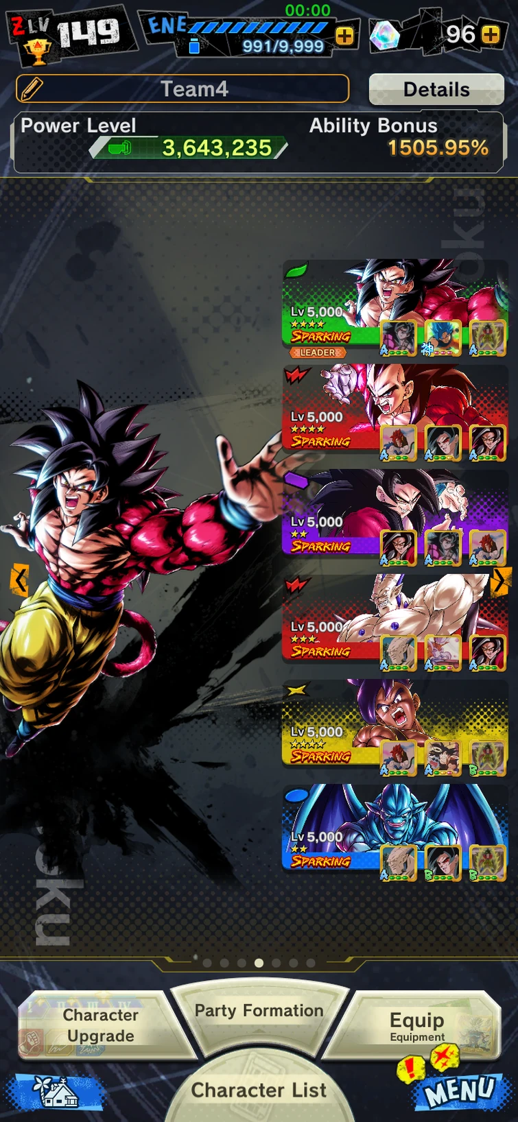 Edited my DB Legends team roster | Fandom