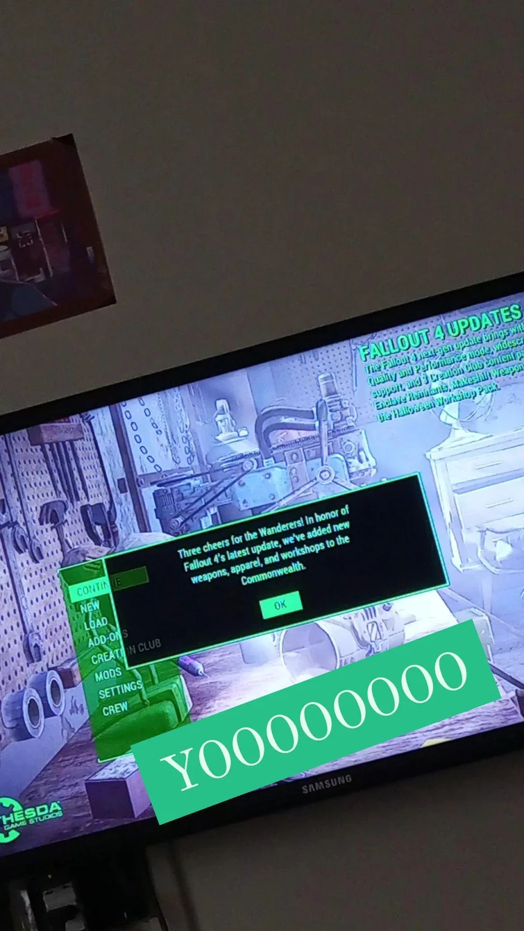 new update to fallout 4? | Fandom